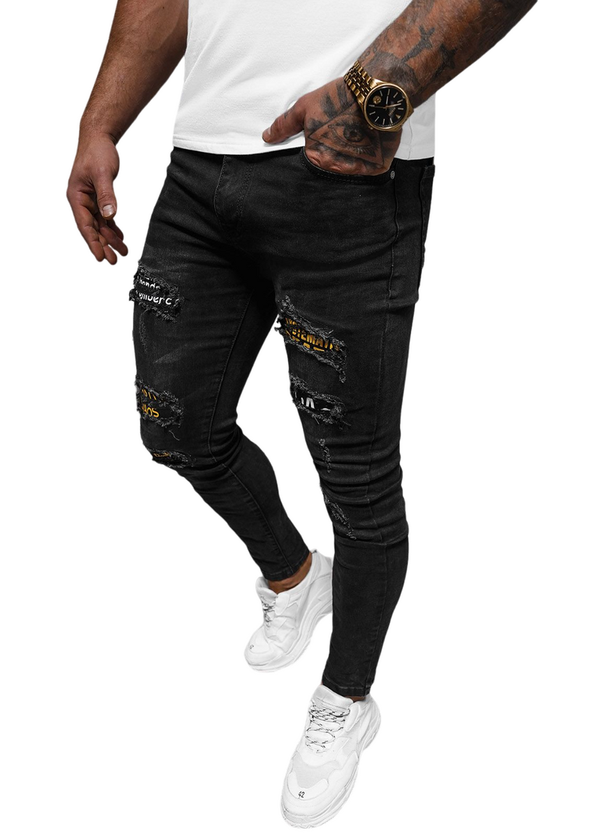 Férfi farmer nadrág fekete OZONEE DR/TF219 | OZONEE.HU