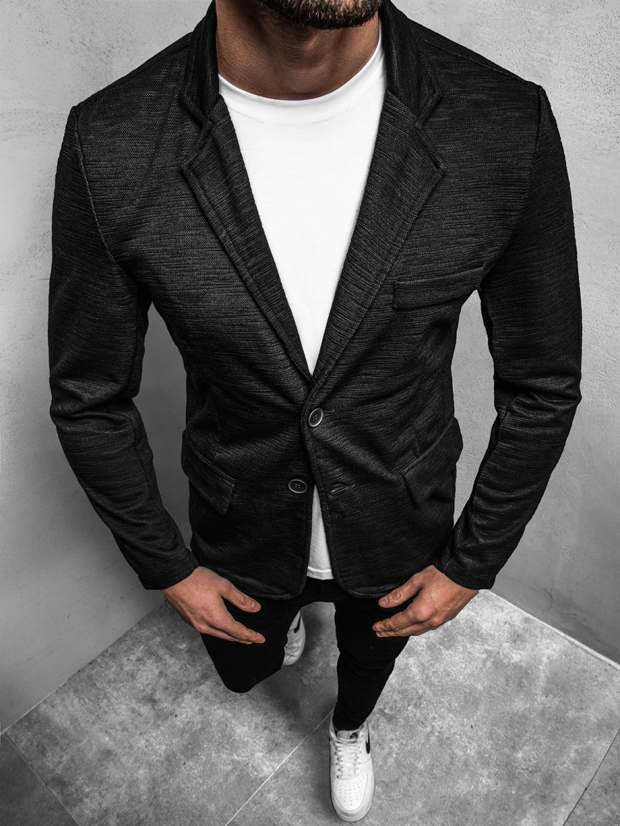 Férfi zakó Fekete OZONEE O/7301 | OZONEE.HU